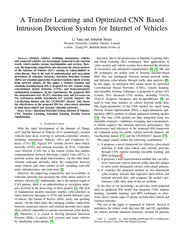 Li Yang - CNN Transfer Learning Vit | PDF | Artificial Intelligence | Intelligence (AI) & Semantics
