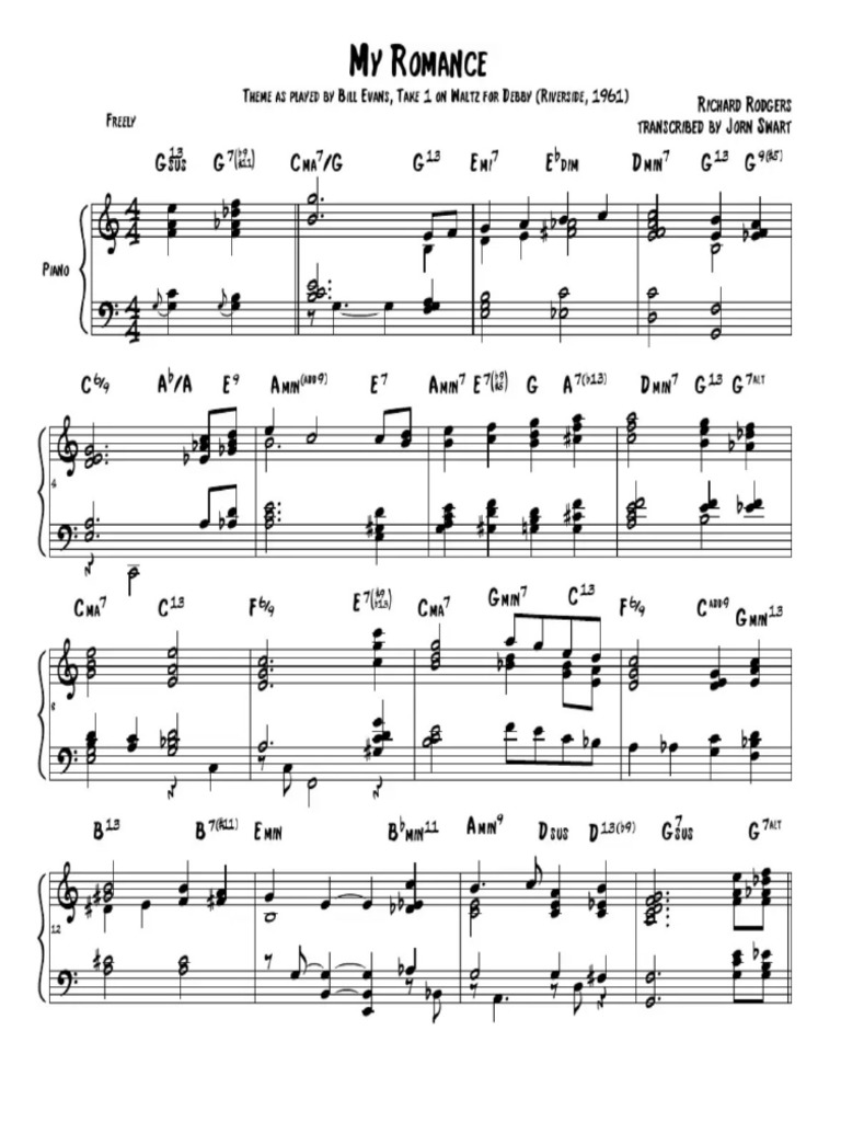 Bill Evans My Romance | PDF