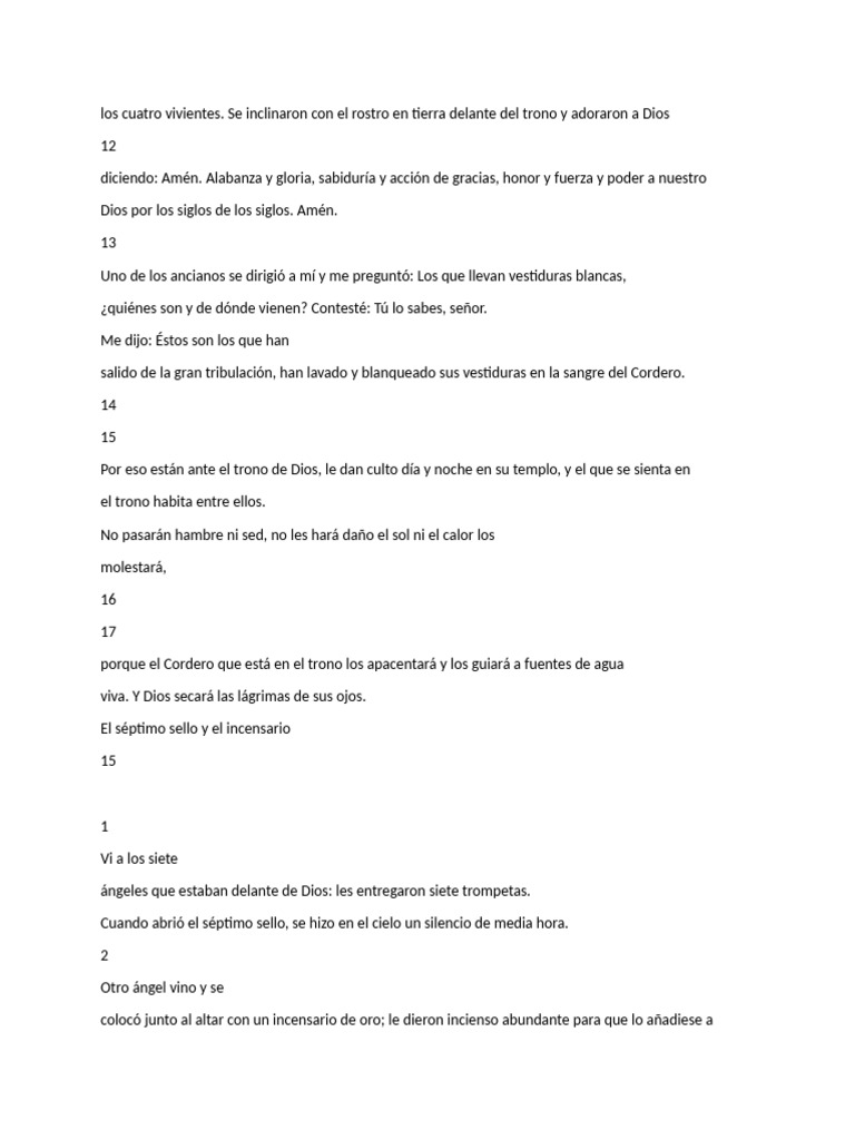 Apoc 7 | PDF | Oración | Incienso