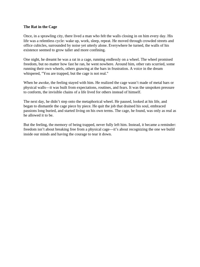 Breaking Free from Mental Cages | PDF