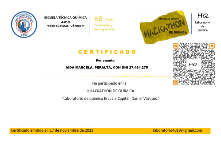 Certificado Prof Aida Peralta | PDF