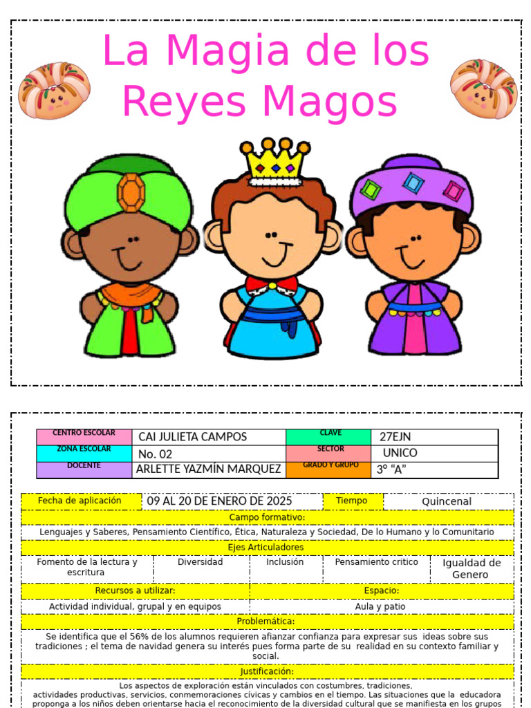 Actividades Educativas sobre Reyes Magos | PDF | Juguetes | Reyes Magos