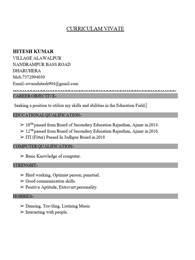 Document From Hitesh | PDF