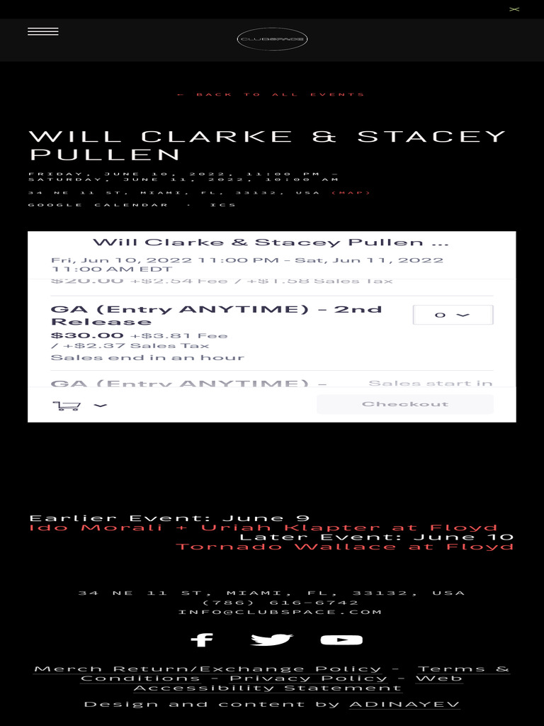 Will Clarke & Stacey Pullen - CLUB SPACE | PDF