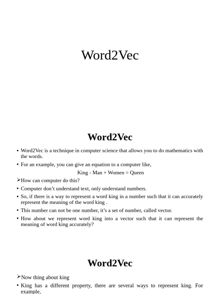Lecture 9 Word2Vec | PDF
