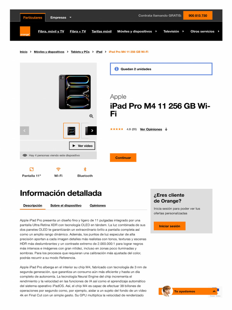 Ipad Pro M4 11 256 GB Wi-Fi | PDF