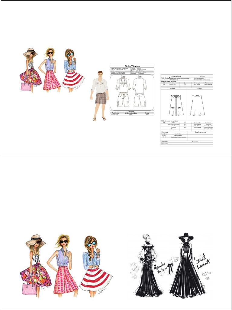 Croqui Ficha Tecnica | PDF | Roupas | Moda