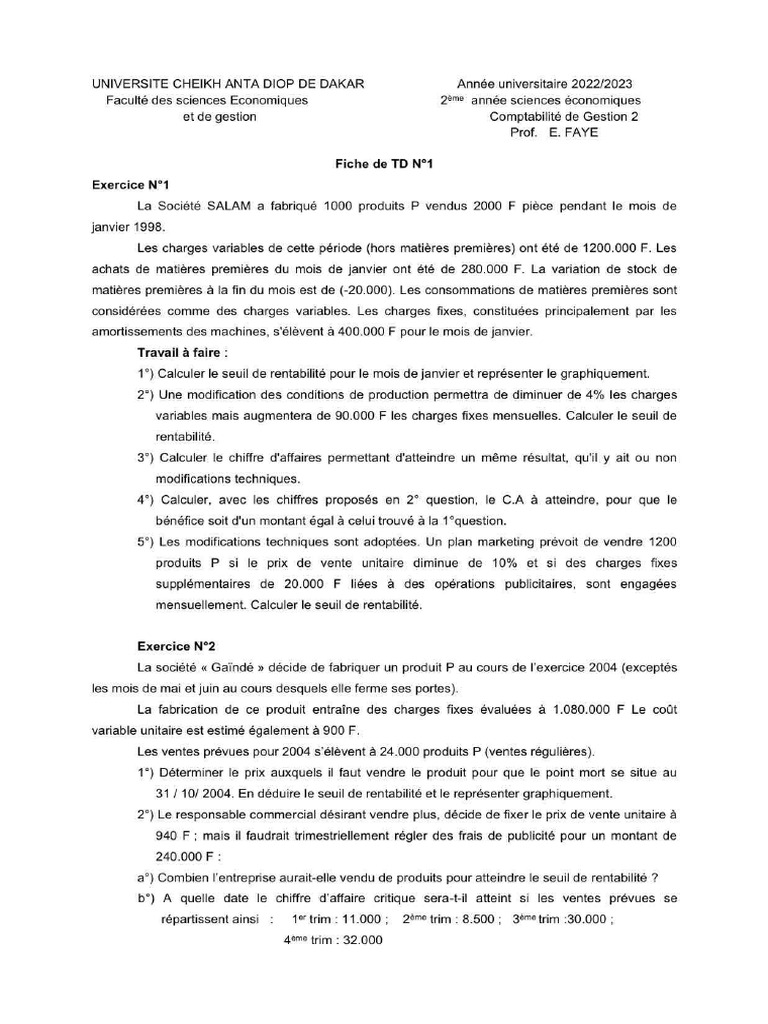 Max Presi TD1 Compta Ana | PDF