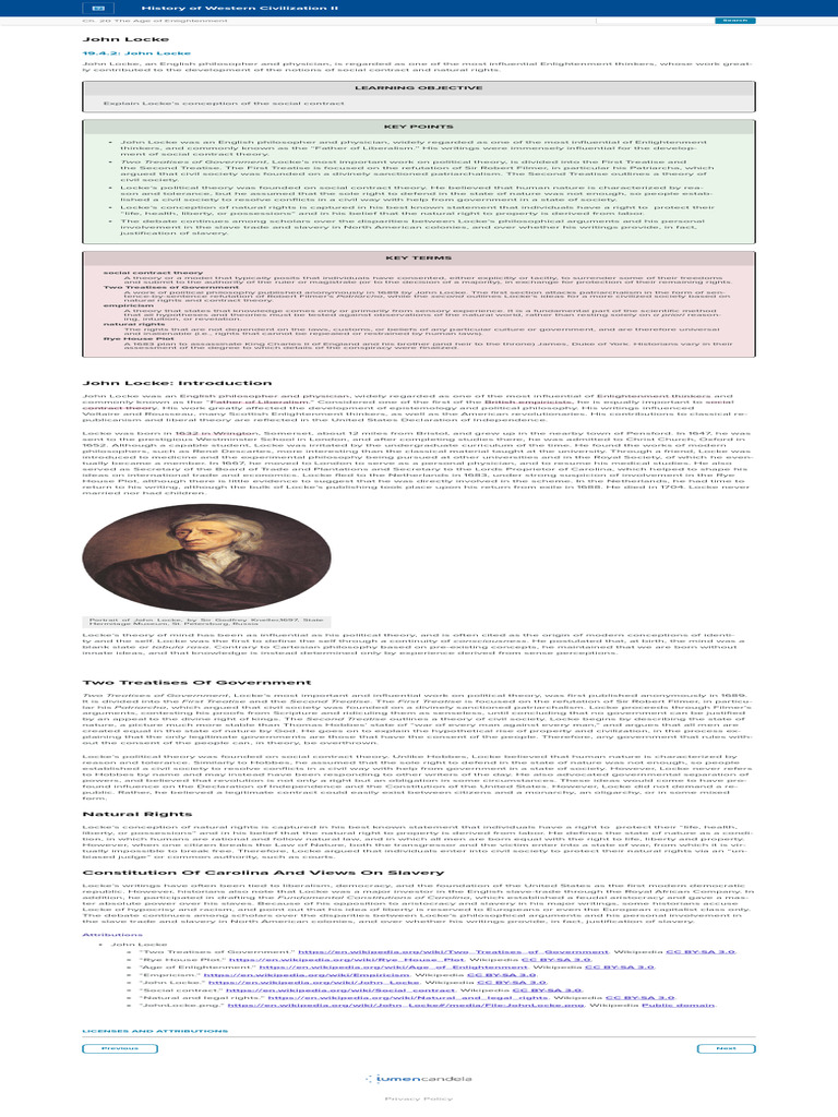 John Lock | PDF | John Locke | Political Philosophy