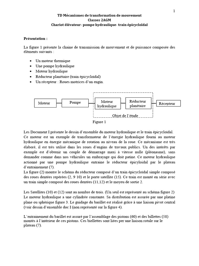 Mécanismes de transformation hydraulique | PDF | Moteurs | Ingénierie ...