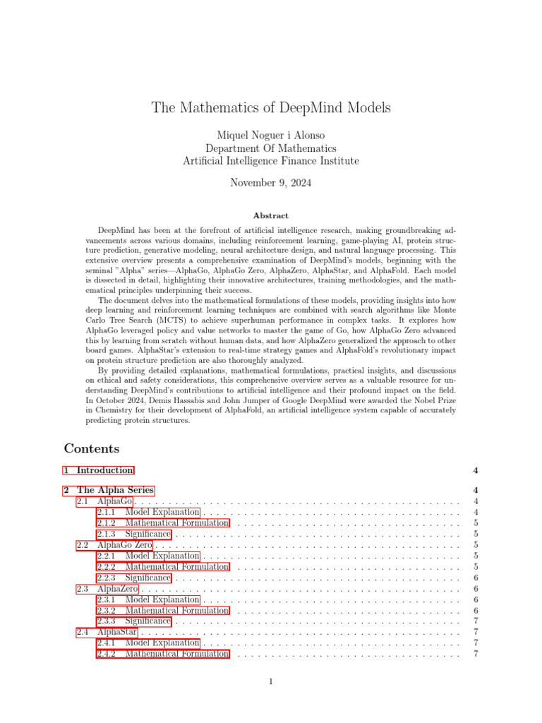 DeepMind Models | PDF | Artificial Intelligence | Intelligence (AI ...