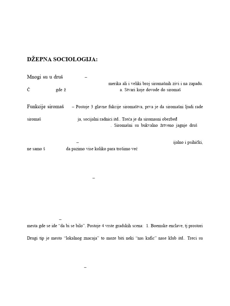 Sociologija Priprema Za Ispit | PDF