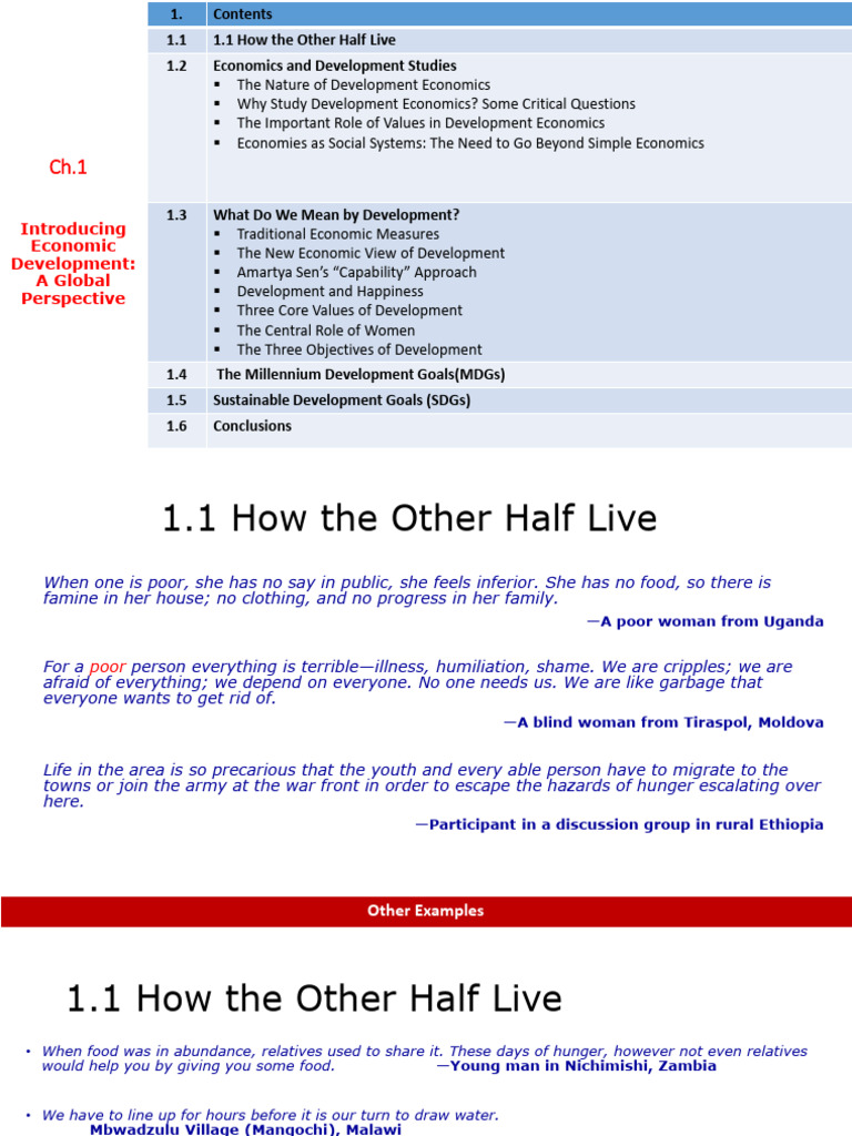 Ch.1-Introducing Economic Development | PDF | Millennium Development ... Ch.1-Introducing Economic Development | PDF | Millennium Development ...