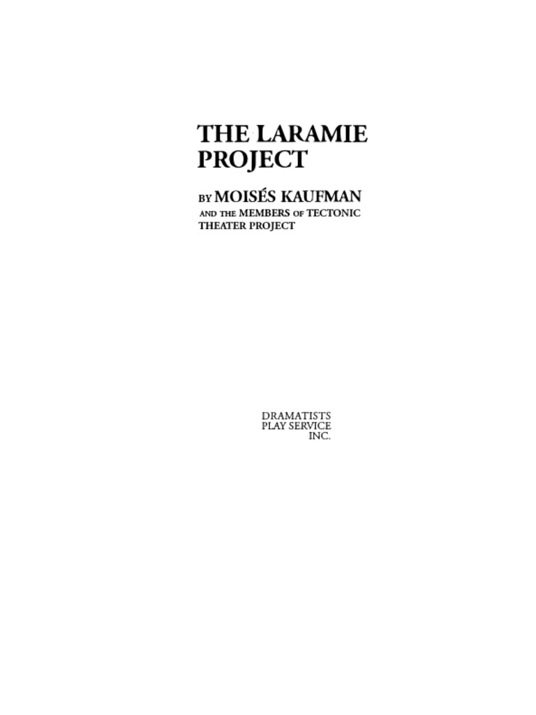 The Laramie Project | PDF