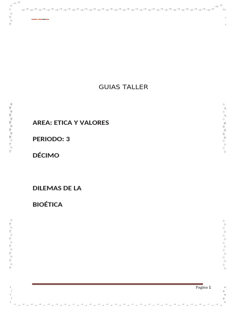 3P ÉTICA Y VALORES DÉCIMO | PDF | Clonación | Eugenesia