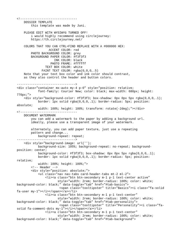 DossierTemplate | PDF | Extraversion And Introversion | Behavioural Sciences