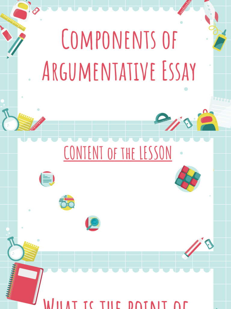Components of an Argumentative Essay | PDF | Essays | Wikipedia