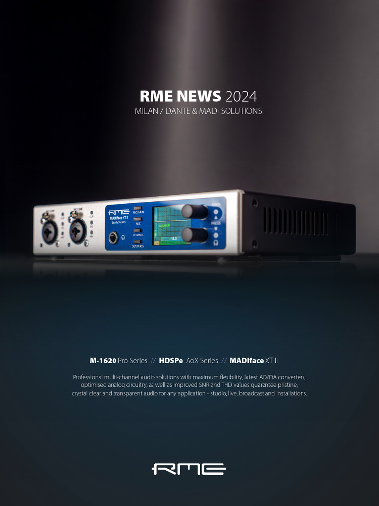 RME News24 Brochure-2-3 24.09 | PDF | Digital Audio | Telecommunications