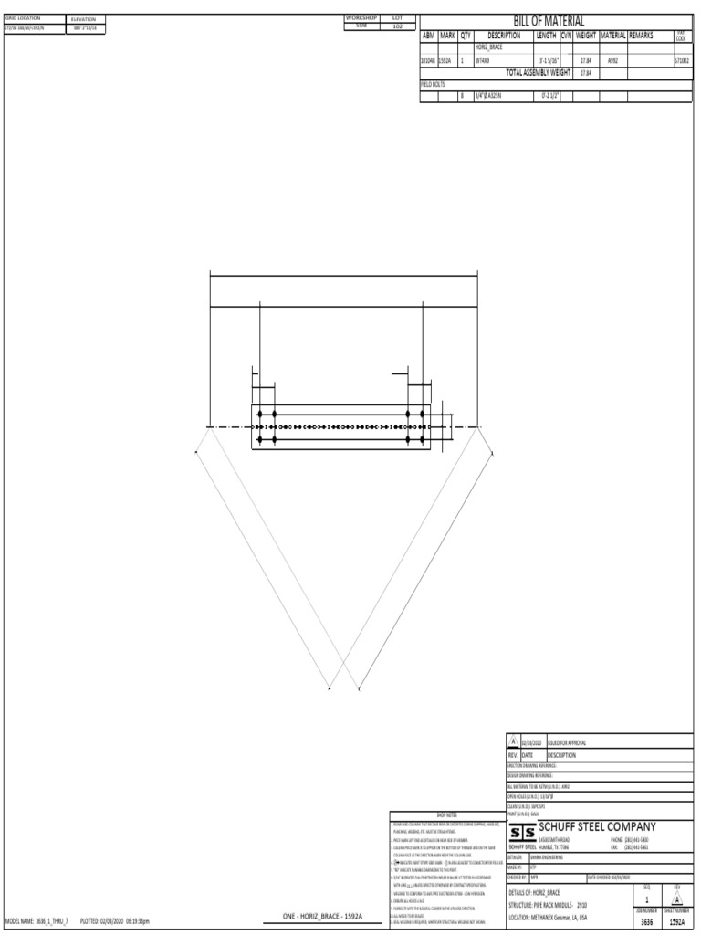 Pipe Rack Module Details for Approval | PDF