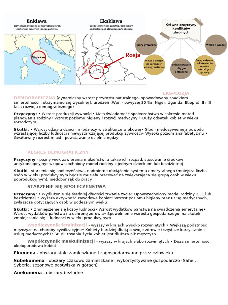 Notatka Geo 2 | PDF