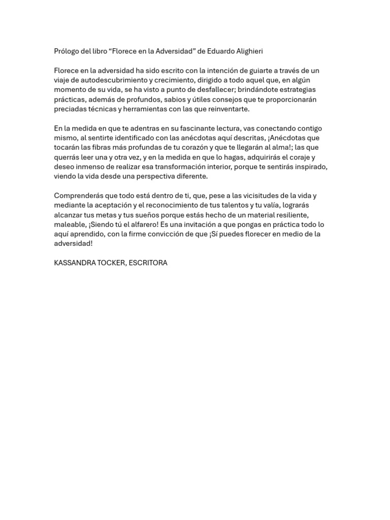 Florece en La Adversidad | PDF