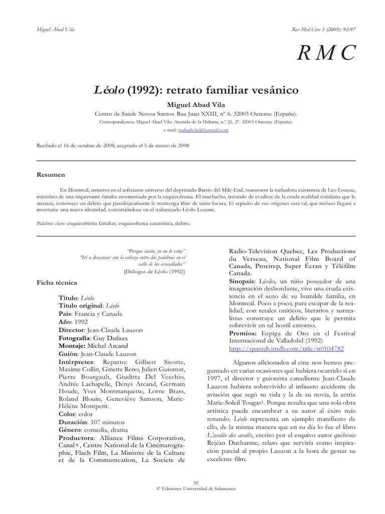 Leolo | PDF | Esquizofrenia