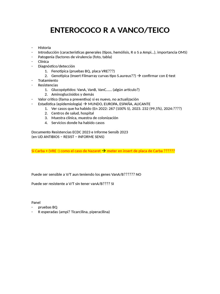 Enterococo R A Vanco | PDF