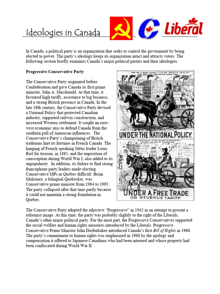 Political Culture Political Ideologies Canada | PDF | Government ...