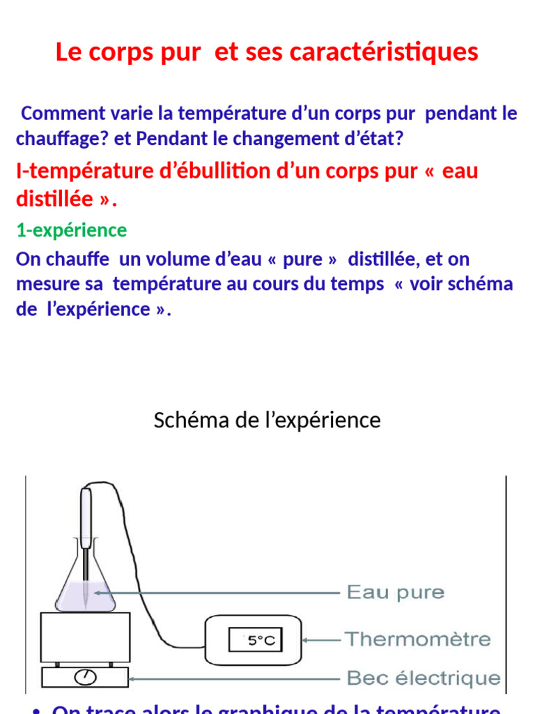 Températures de changement d'état des corps purs | PDF | Température ...