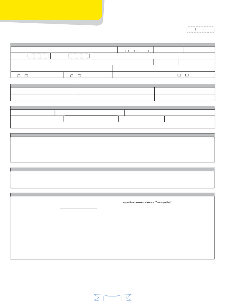 Formulario 20205 Modelo de Inicio para Fondo | PDF | Documento de identidad