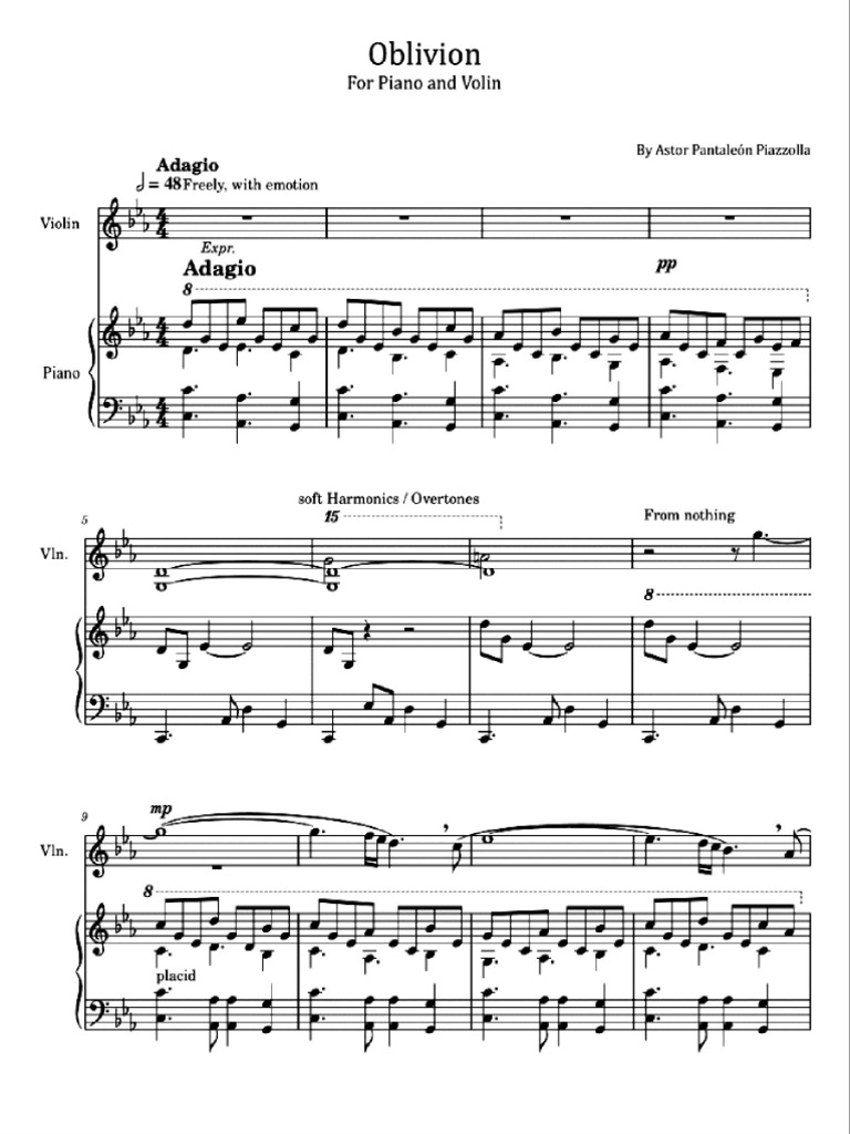 Oblivion Piazzolla | PDF