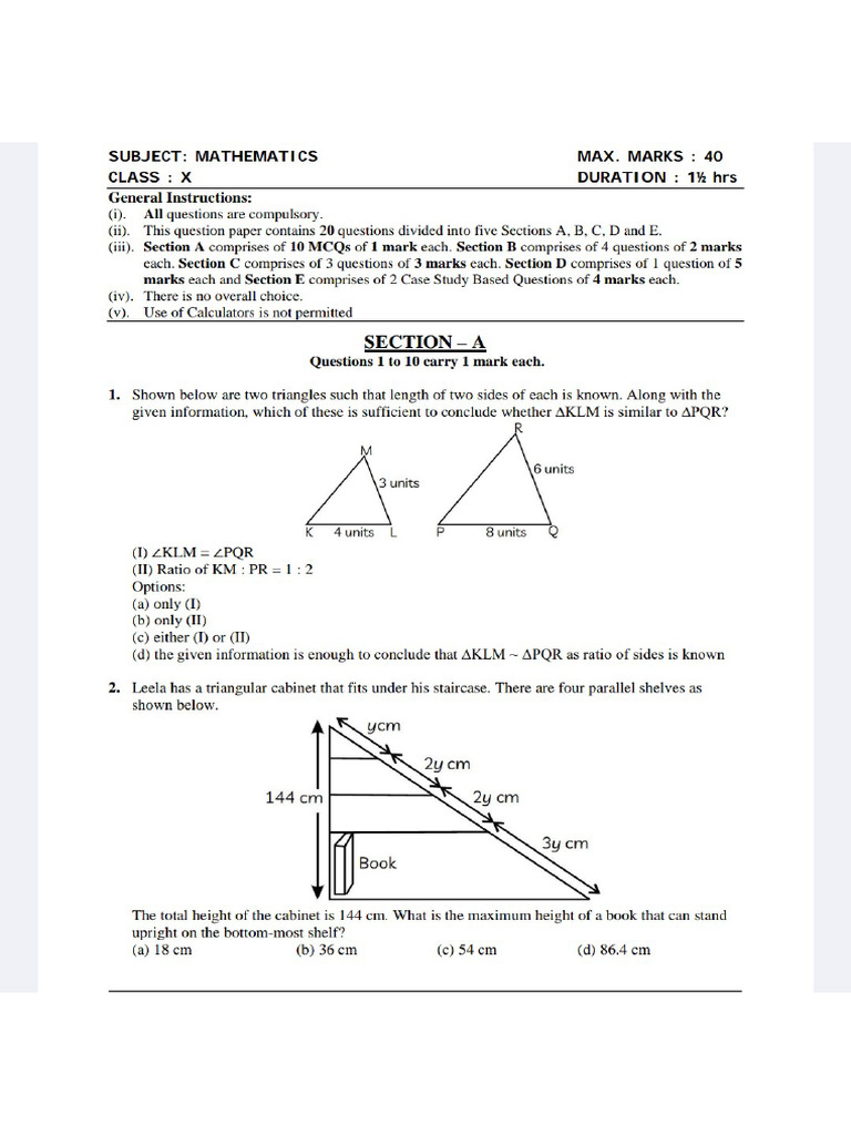 Triangle Test 18-1-25 | PDF