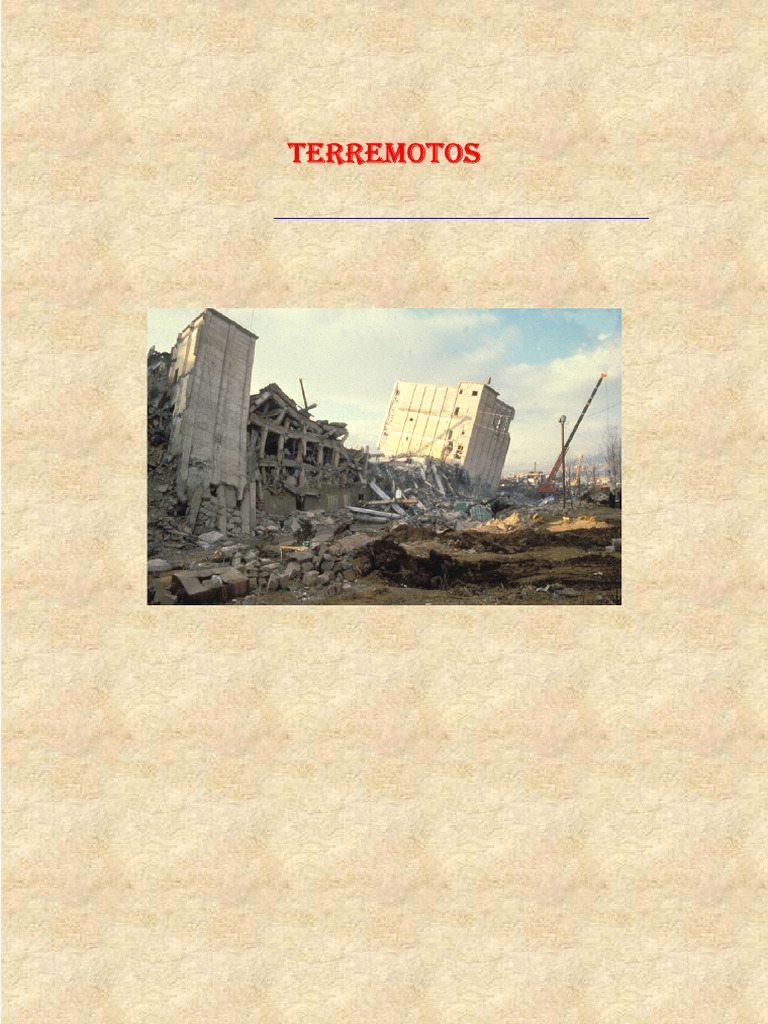 TERREMOTOS | PDF | Terremotos | Sismologia