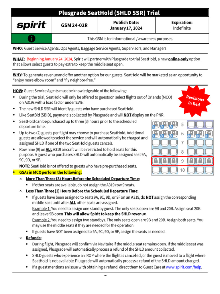 GSM 24-02R - PlusGrade SeatHold (SHLD SSR) | PDF