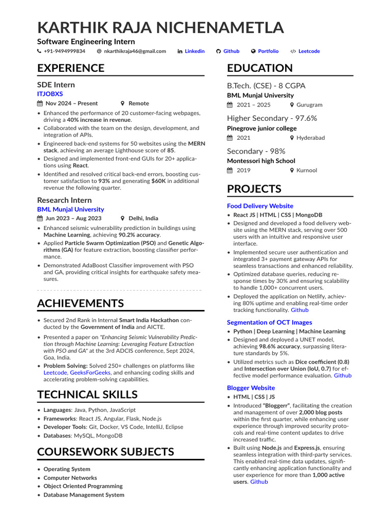 Karthikraja_new_resume | PDF | Computing | Computer Programming