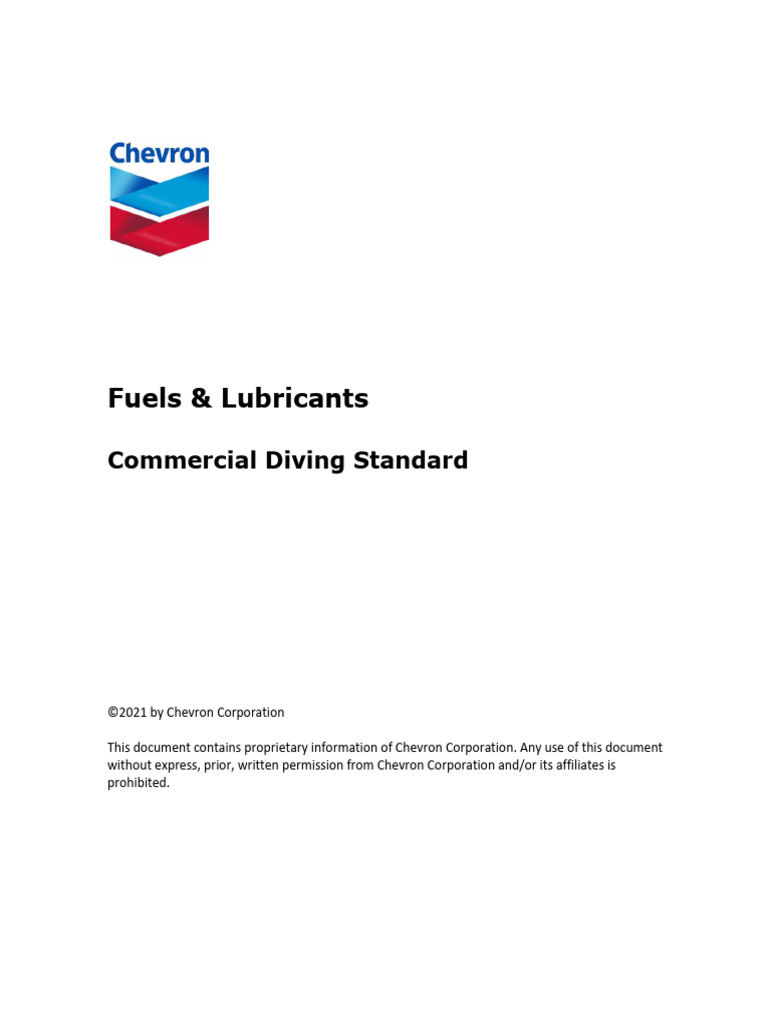 Commercial Diving Safety Standards | PDF | Underwater Diving ...