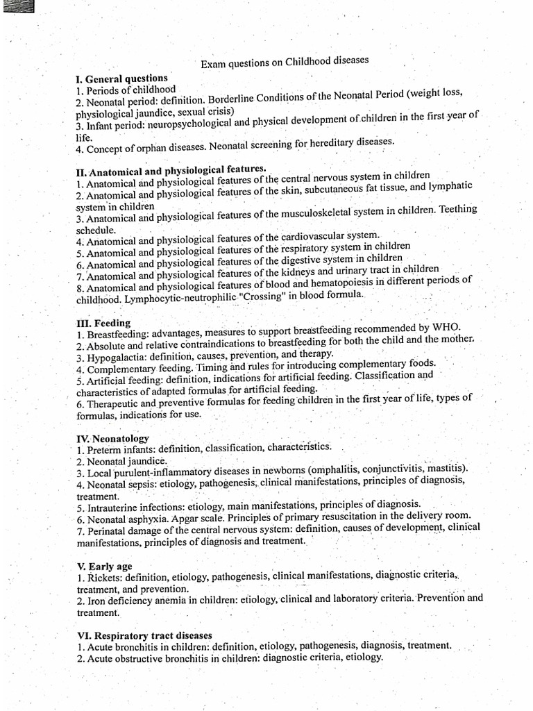 Comprehensive Guide to Childhood Diseases | PDF | Breastfeeding ...