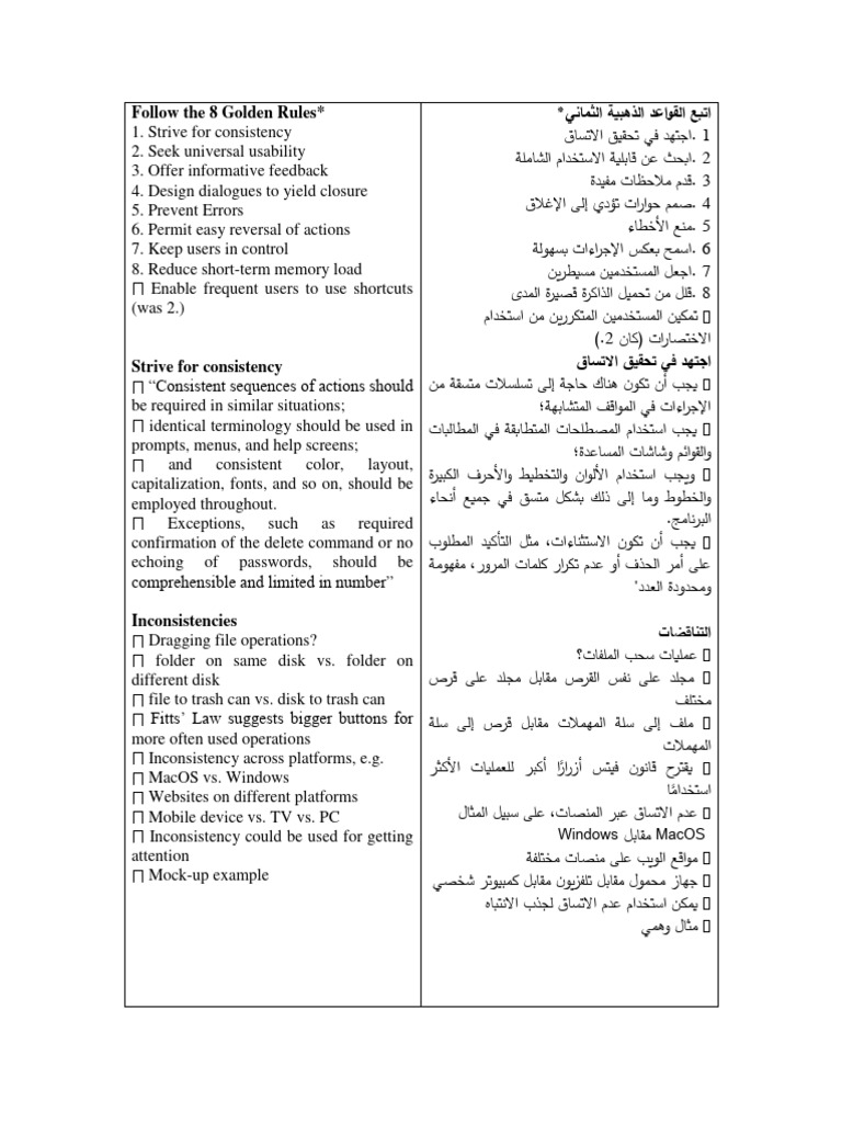 8 golden rules | PDF