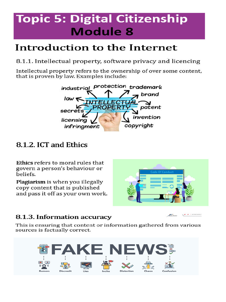 TOPIC 5 Digital Citizenship - 230827 - 211750 | PDF