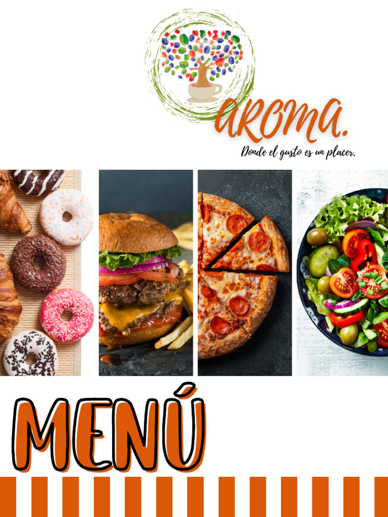 Menú Aroma Cafetería | PDF | Postres | Alimentos
