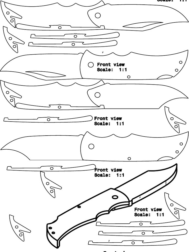 Knife Template | PDF