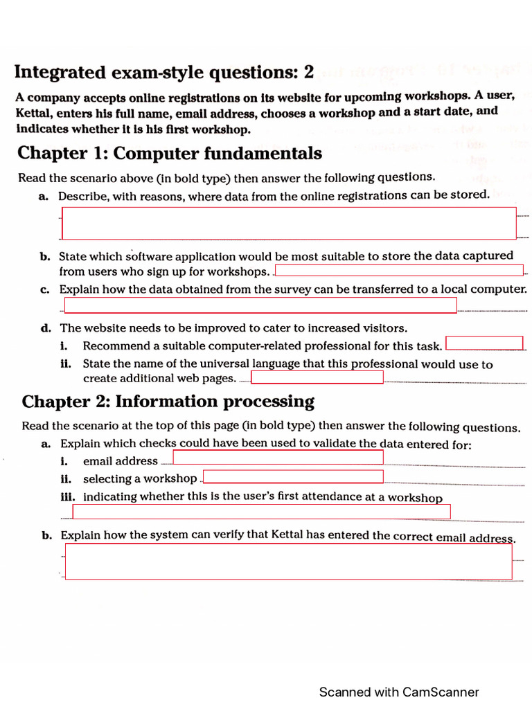 CSEC IT Integrated Exam-Style Questions B and C Solutions | PDF