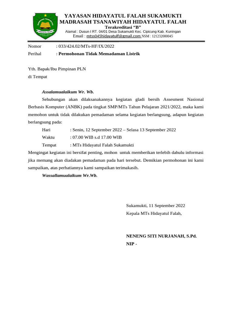 Surat PLN | PDF