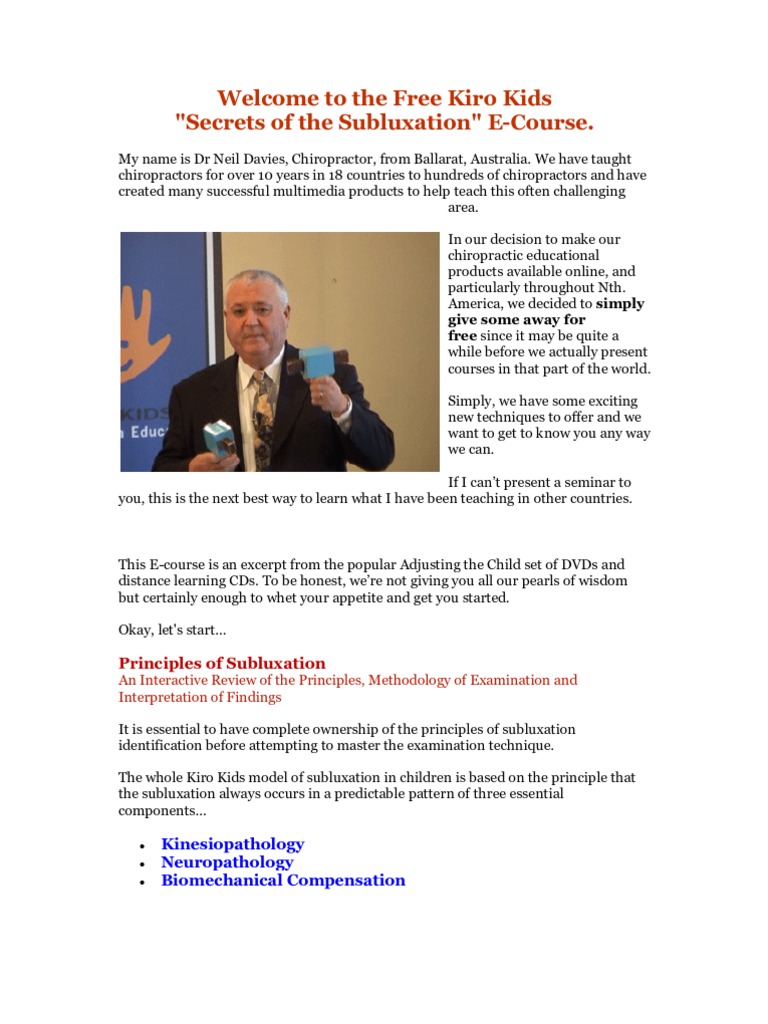 Motion Palpation Neil Davies PART 1 | PDF | Anatomical Terms Of Motion ...