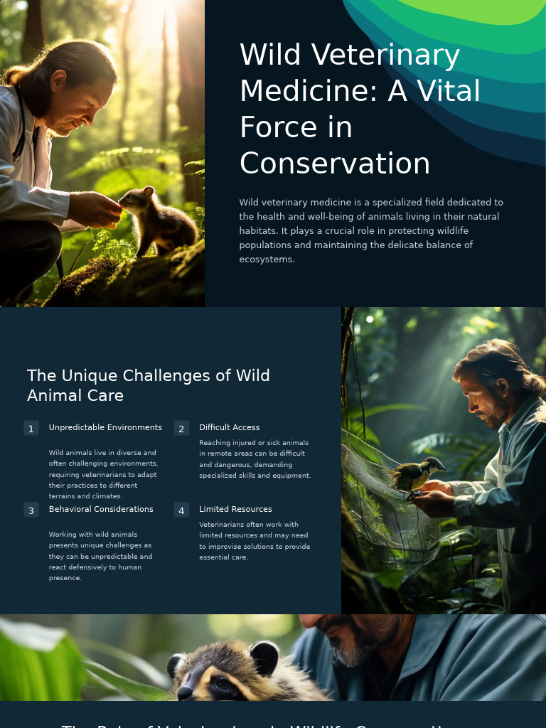 Wild Veterinary Medicine A Vital Force in Conservation | PDF ...