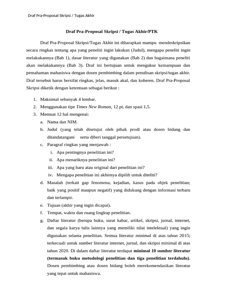 Draf_Pra-Proposal_Penelitian | PDF