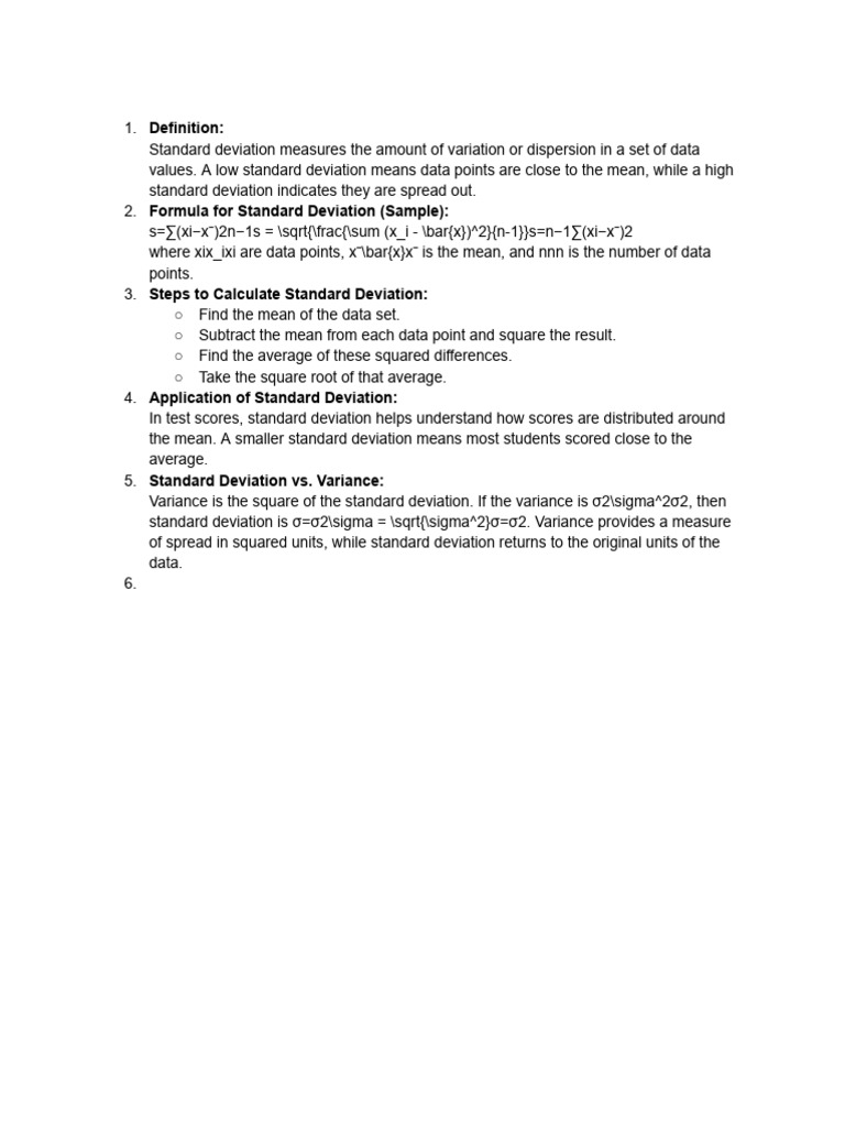 Standard Deviation | PDF
