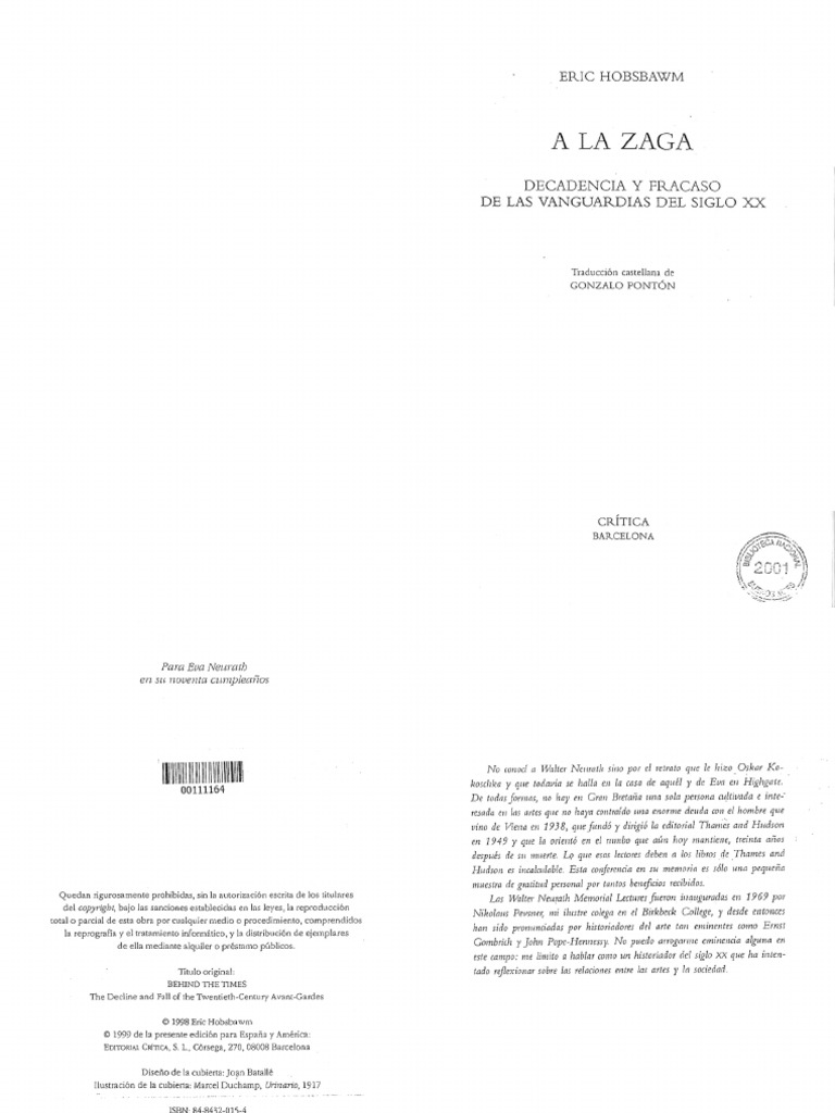 Hobsbawm, Eric-A-La-Zaga pdf | PDF