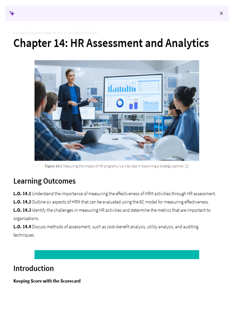 HR Assessment and Analytics Overview | PDF | Turnover (Employment ...