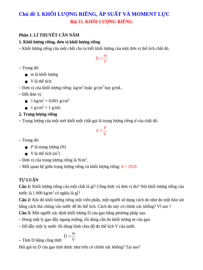 BÀI TẬP KHTN ÔN HSG 8 | PDF